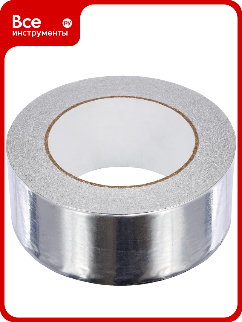 Алюминиевый скотч РуфИзол SK 50 мм, 50 м, 25 мкр. РСК50_ВИ
