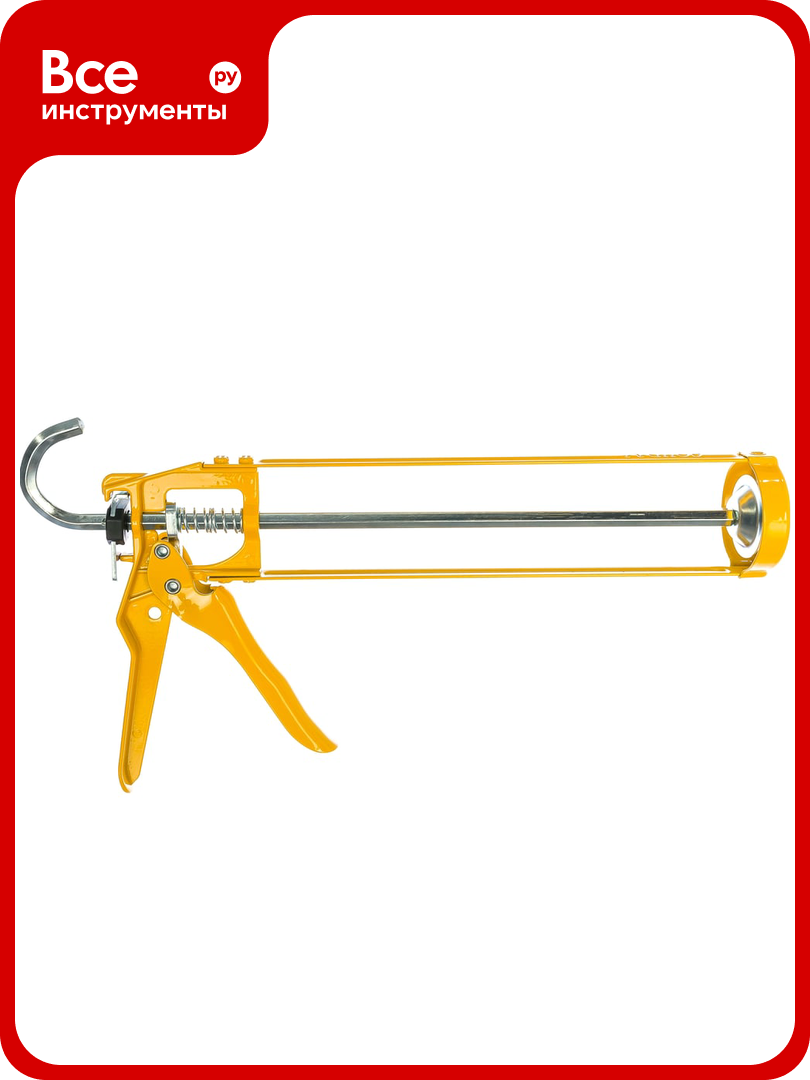 Пистолет под герметики SOUDAL 300мл 111072, металл, из металла гарантирует долгий срок