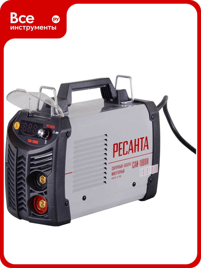 Сварочный, Ресанта, инвертор Ресанта САИ 190 ПН 65/19, дуговой сварки углеродистых сталей, Возможность