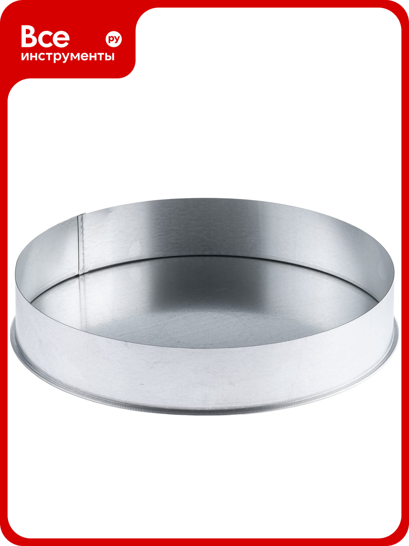 Заглушка оцинкованная для воздуховодов ORE, изготовлена из оцинкованной стали, круглая форма, прочный элемент