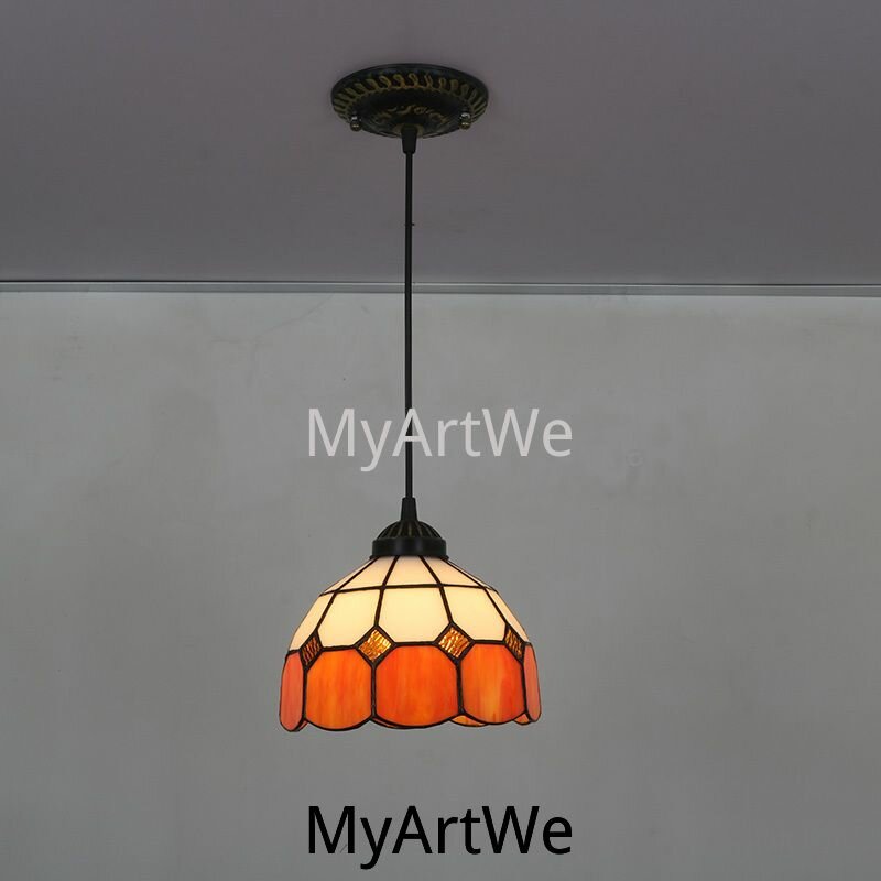 Люстра потолочная MyArtWe M88W Витражи от Тиффани 20 CM
