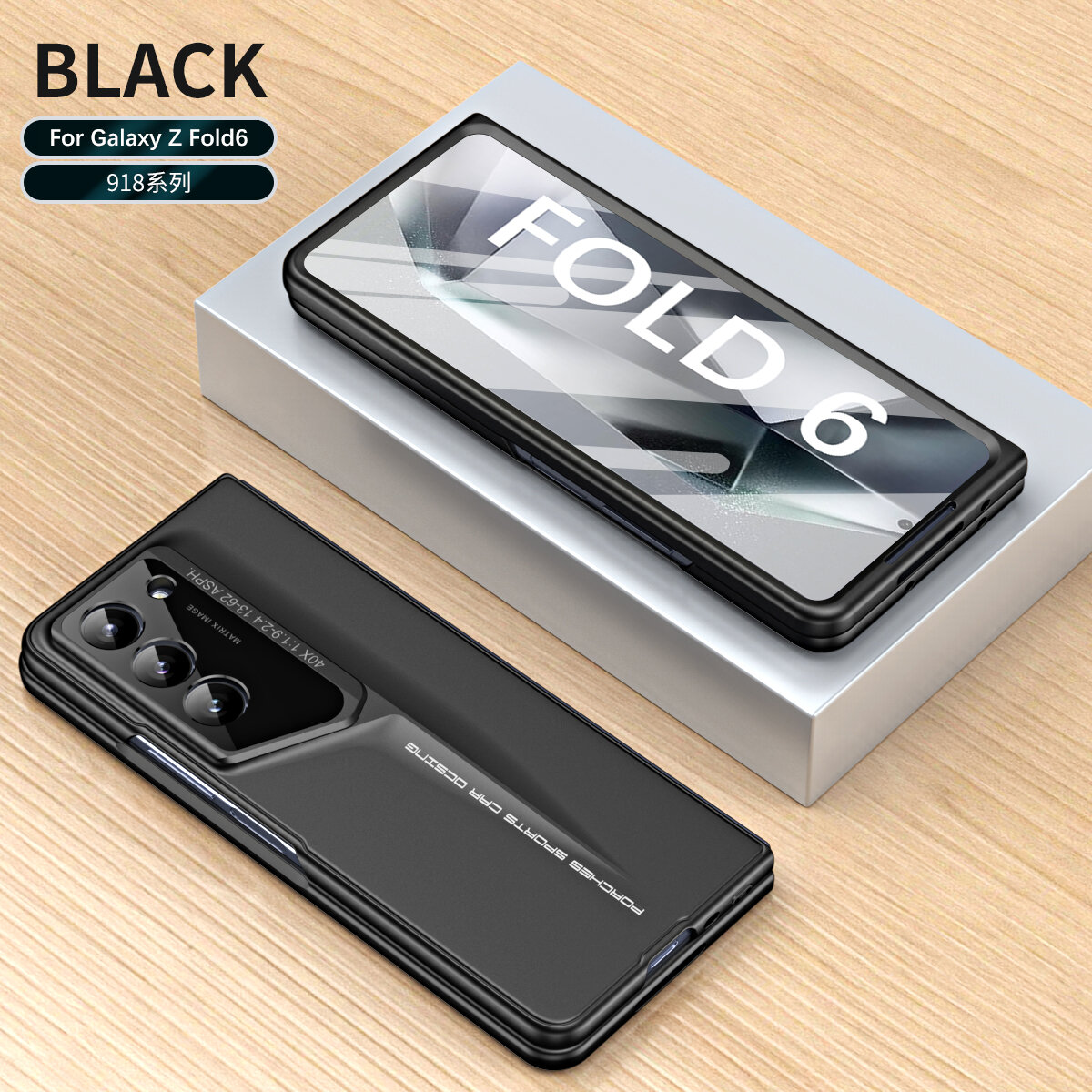 Чехол для Samsung Galaxy Z Fold6 / Самсунг Галакси З Фолд 6 Чехлы для телефонов, подставка, матовая поверхность, накладка, поликарбонат (PC), защита камеры, ударопрочный, усиленные углы, soft touch