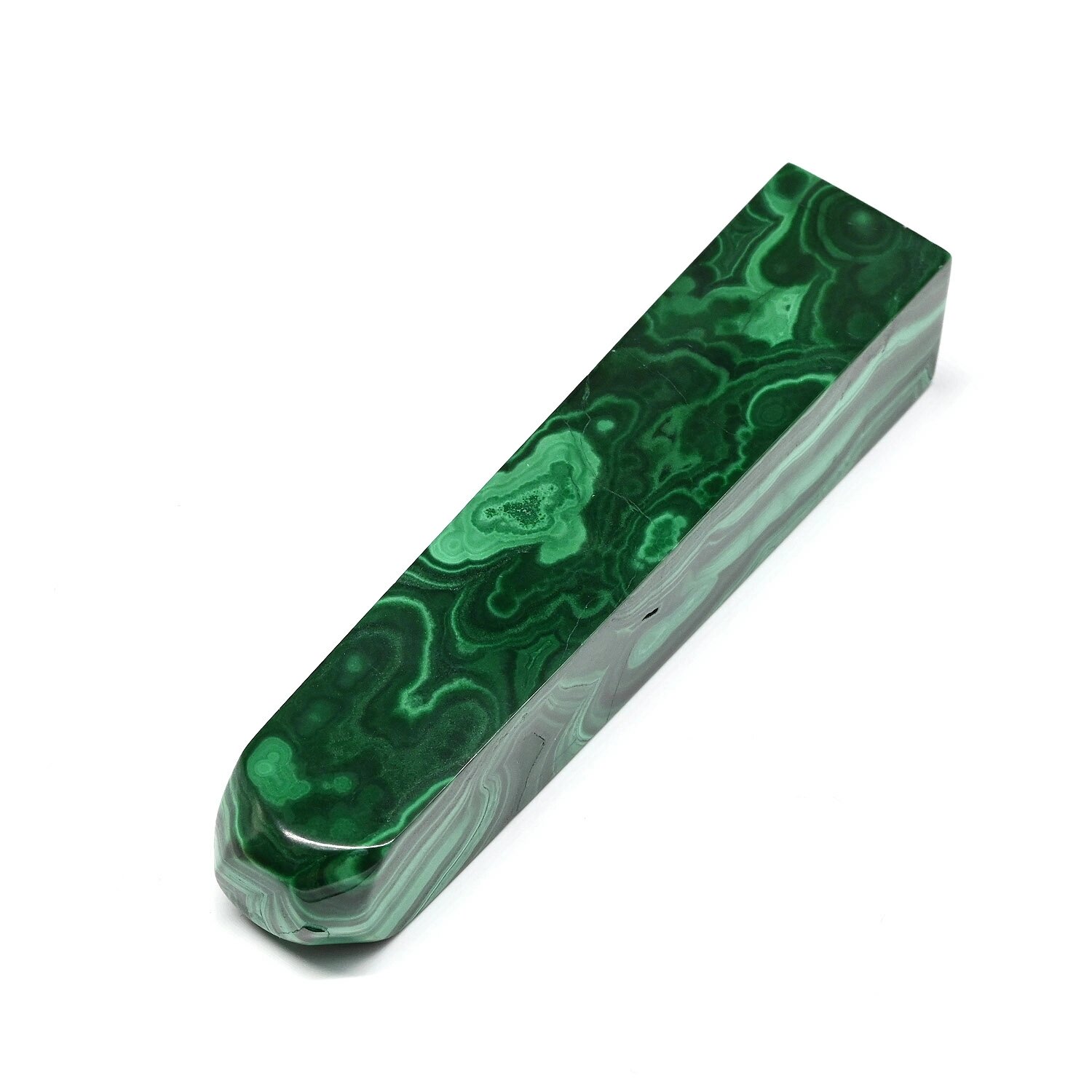 Стелла из малахита 81*17*17мм, 72г .