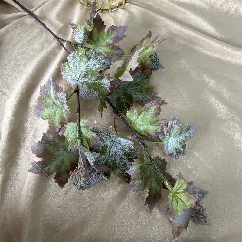 Искусственная шелковая ветка винограда Autumn Red