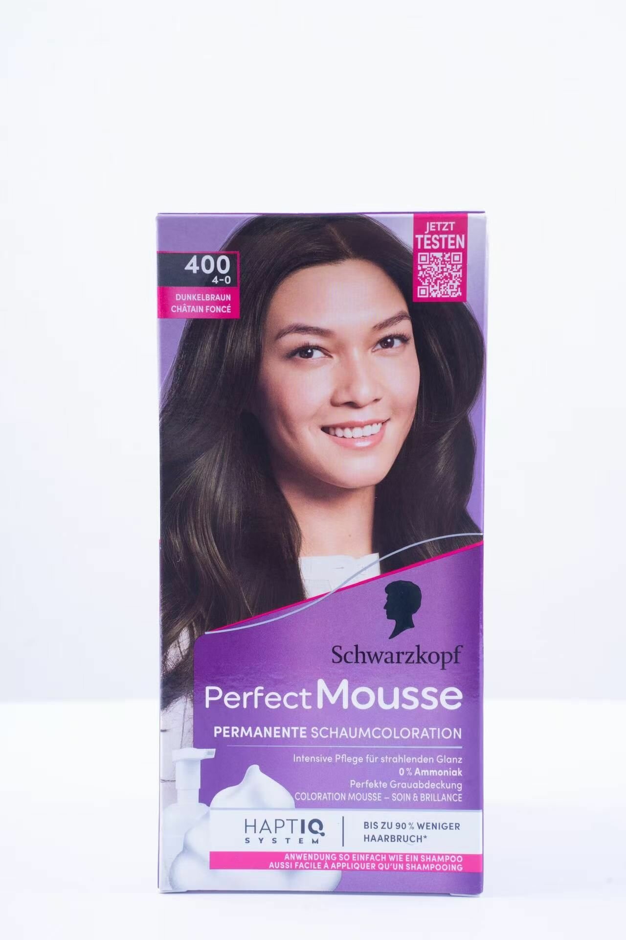 Schwarzkopf Perfect Mousse: Стойкая пена для окрашивания волос без аммиака, 98% натуральных ингредиентов (Морозный Эспрессо 400) Новая упаковка