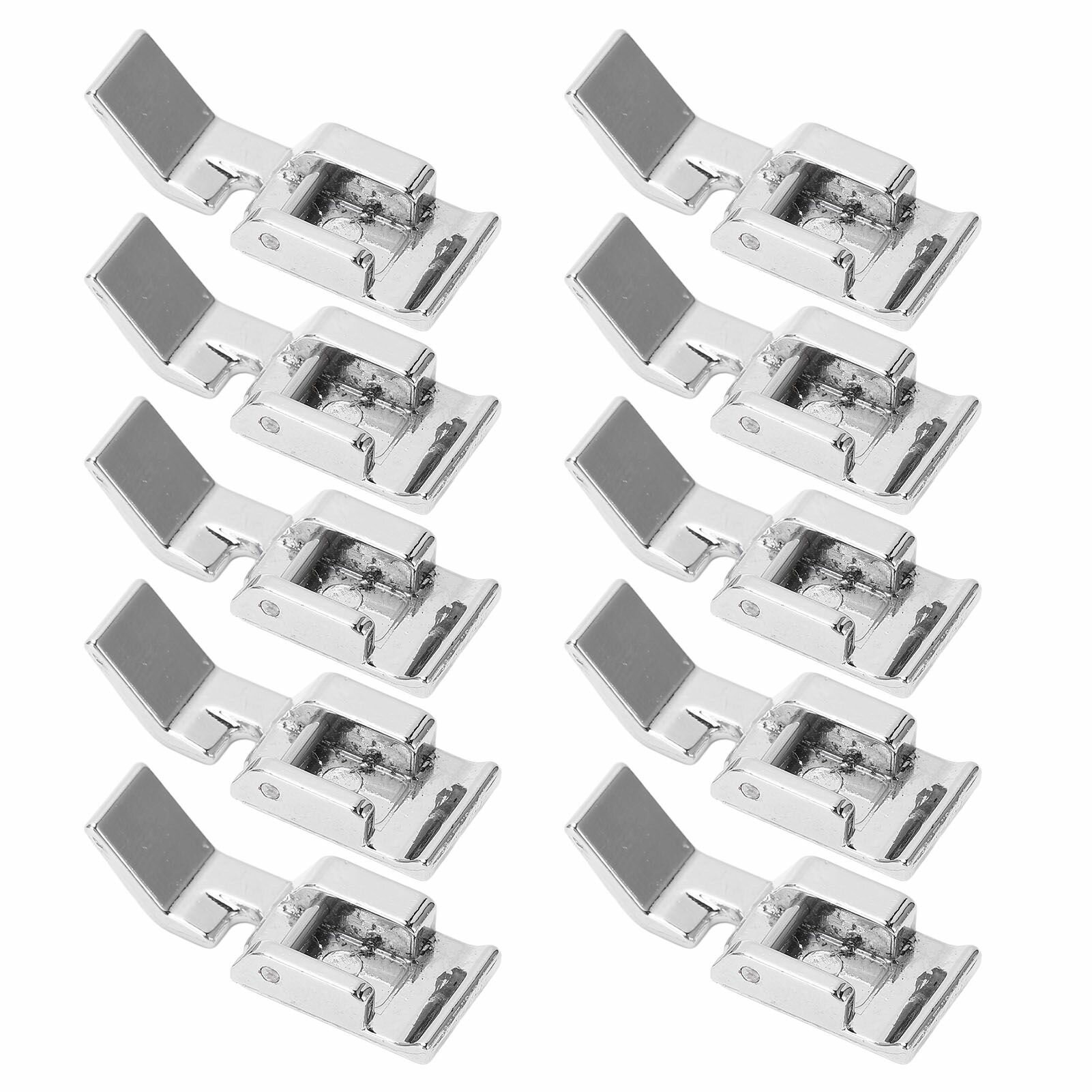 10 шт, односторонняя прижимная лапка на молнии, высокая точность, легкая прижимная лапка из нержавеющей стали для домашнего использования