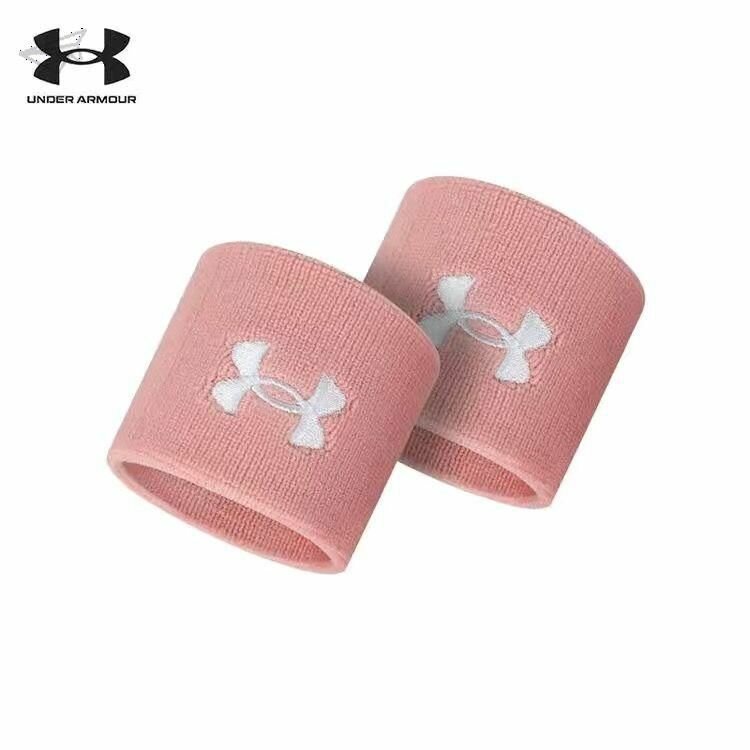 Напульсники Under Armour, защита запястий, спандекс/эластан/полиэстер, розовые
