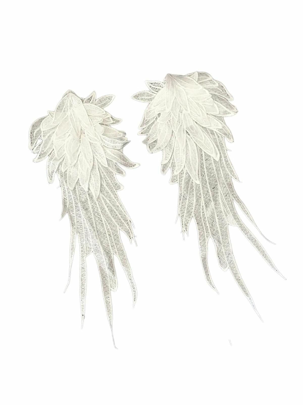 Ангельские крылья для аппликации, Белый