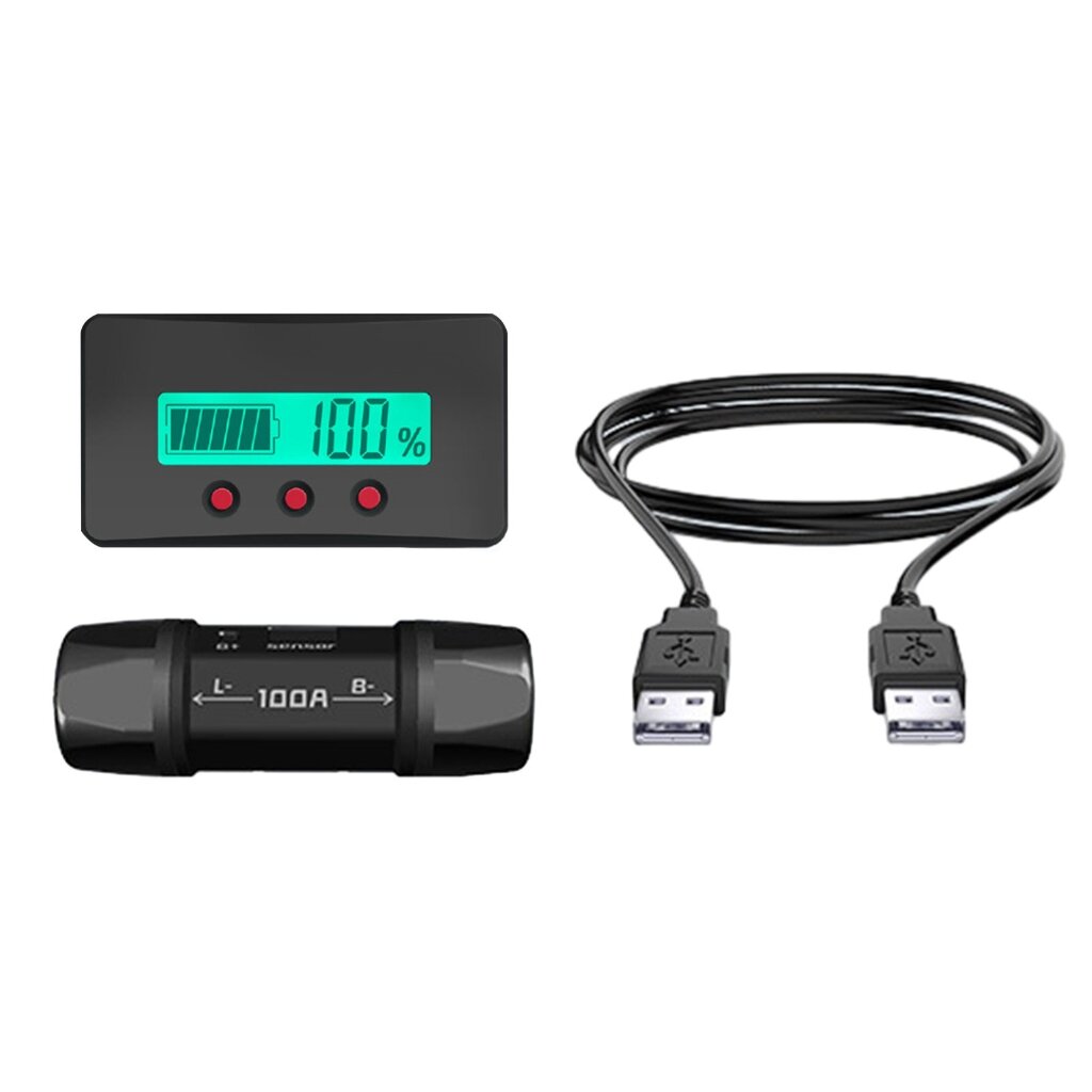 Цифровой дисплей Кулонометр Тестер емкости аккумулятора Процентный уровень напряжения Индикаторная панель питания Монитор энергопотребления
