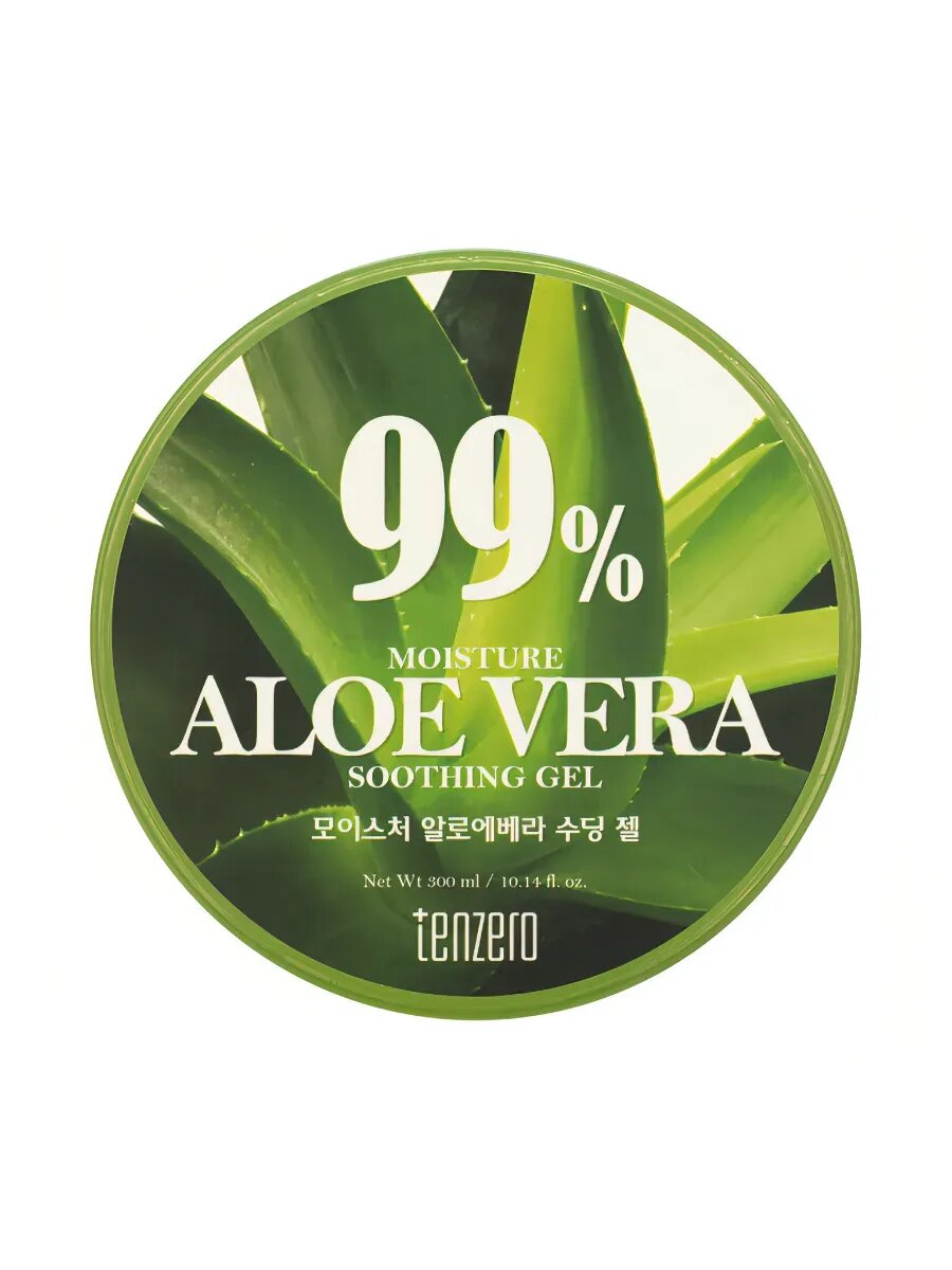 Гель для лица и тела успокаивающий с экстрактом алоэ TENZERO Moisture Aloe Vera Soothing Gel 300ml