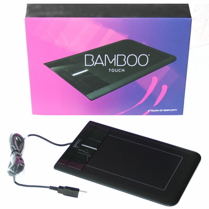 Планшет Wacom Bamboo A6 CTT-460-RU, сенсорный, A6, мультитач, черный
