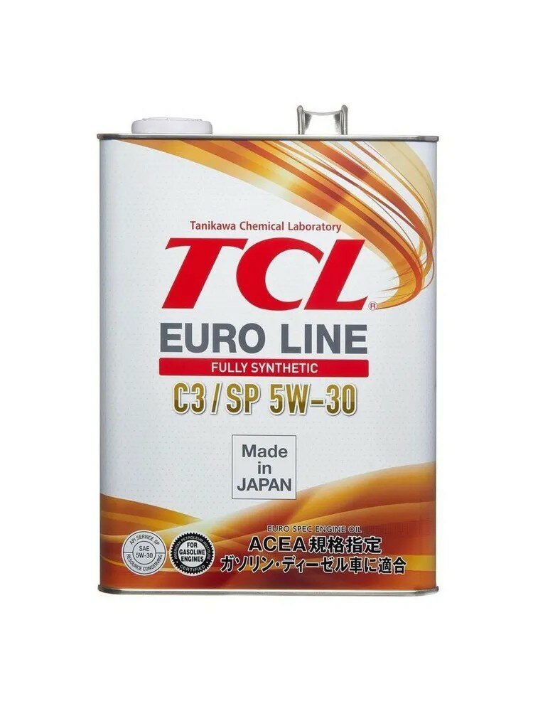 Моторное масло TCL Euro LINE Fully Synthetic C3/SP 5W-30, 4л, арт. E0040530C3