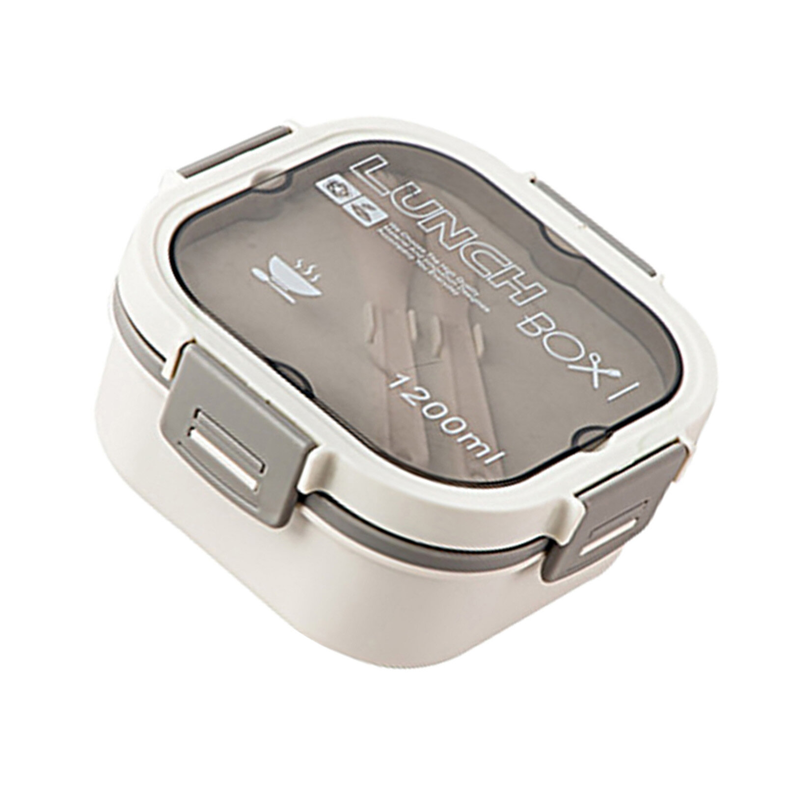 Двухслойный контейнер для салата, ланча, 4 отделения, контейнер для соуса, вилка, ложка, контейнеры для хранения продуктов питания для обеда, закусок, школьных поездок