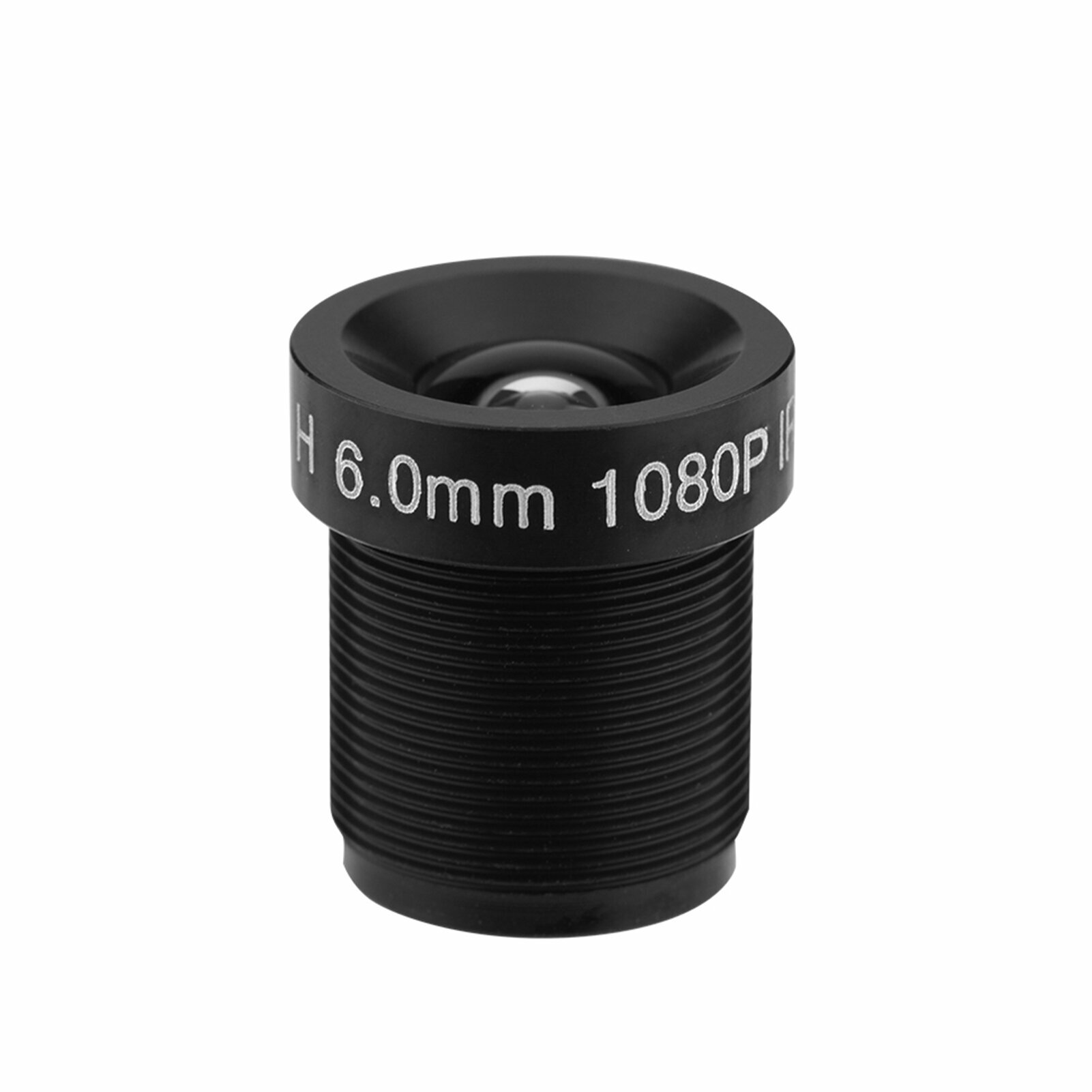 Объектив камеры видеонаблюдения 6 мм. Объектив 24-часовой ИК-камеры видеонаблюдения 2 МП с широким углом обзора 58 , устойчивый к атмосферным воздействиям и коррозии для наружного наблюдения.