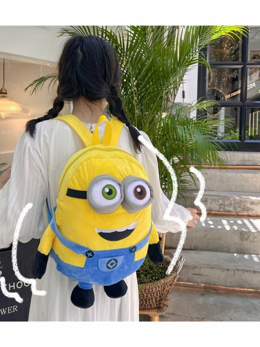 Мягкий рюкзак миньон Universal Despicable Me для повседневного использования
