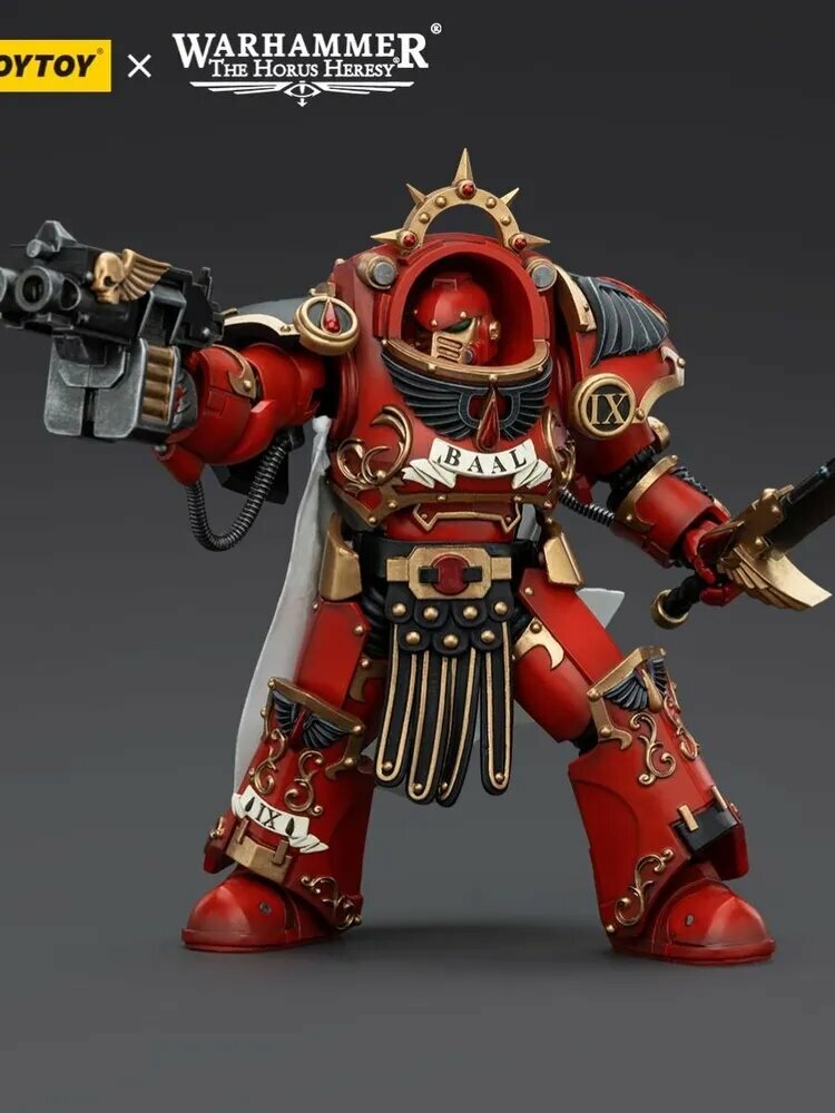 Подвижная фигурка JOYTOY Warhammer 30K 1/18 Action Figures Blood Angels Legion Praetor in Tartaros Terminator Armour