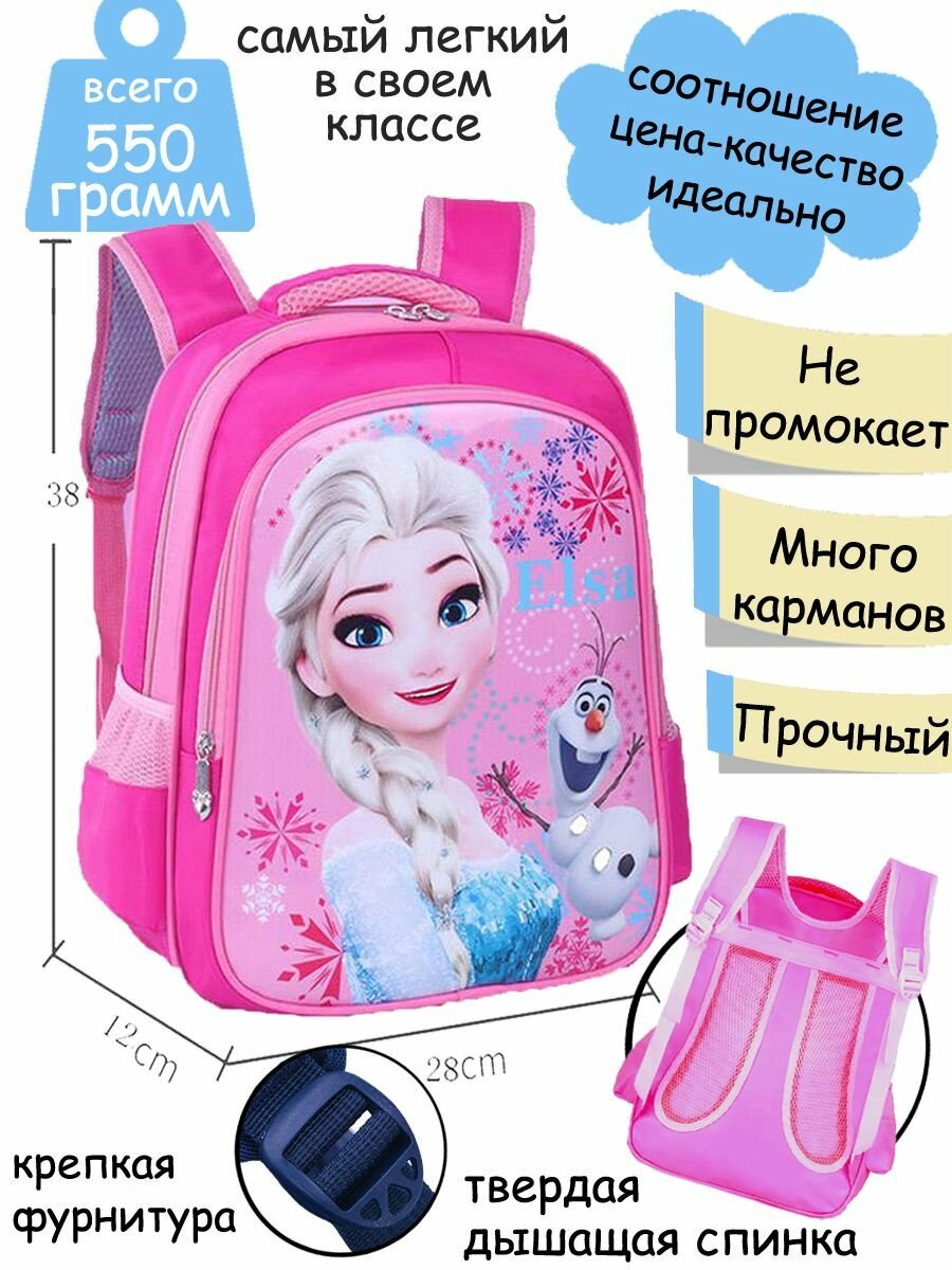 Elsa рюкзак супергеройская принцесса София Детская школьная сумка большой емкости для мальчиков и девочек, студенческая сумка, подарки, маленькая