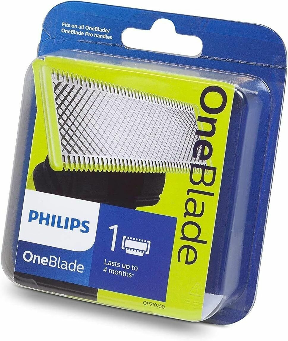 Запасные лезвия для Philips OneBlade, 2 шт. (QP220/50, QP220/80, QP210/80, QP2515, QP2520, QP6510, QP6530)