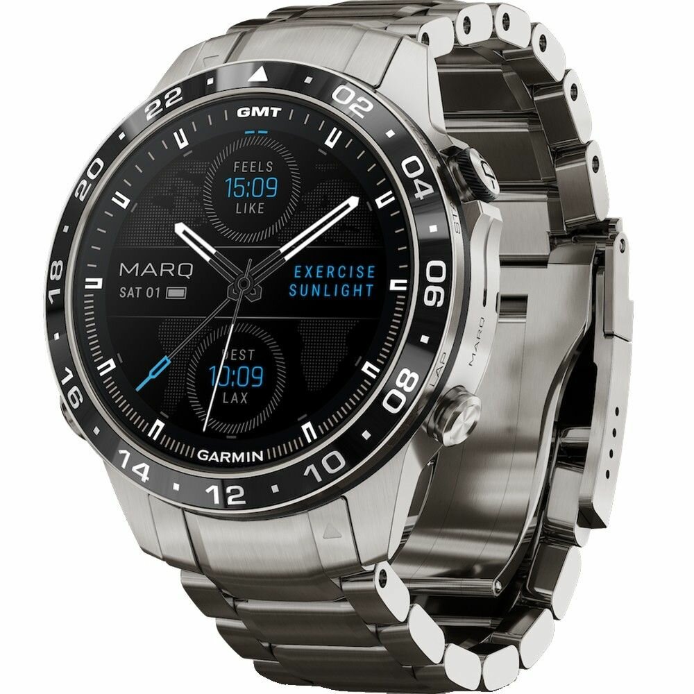 Премиальные смарт-часы GARMIN MARQ Aviator Gen 2 , титановый браслет, 010-02648-01