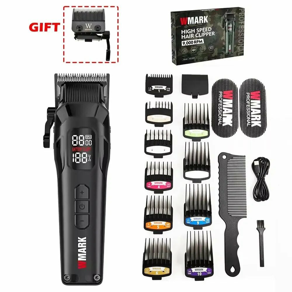 WMARK Машинка для стрижки NG-8080, черный