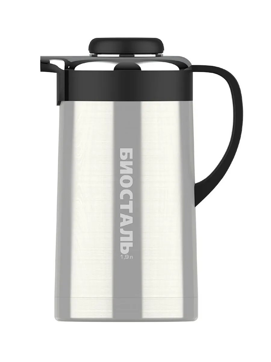 Термос-кувшин "Биосталь", нержавеющая сталь, для дома, дачи, 1900 мл