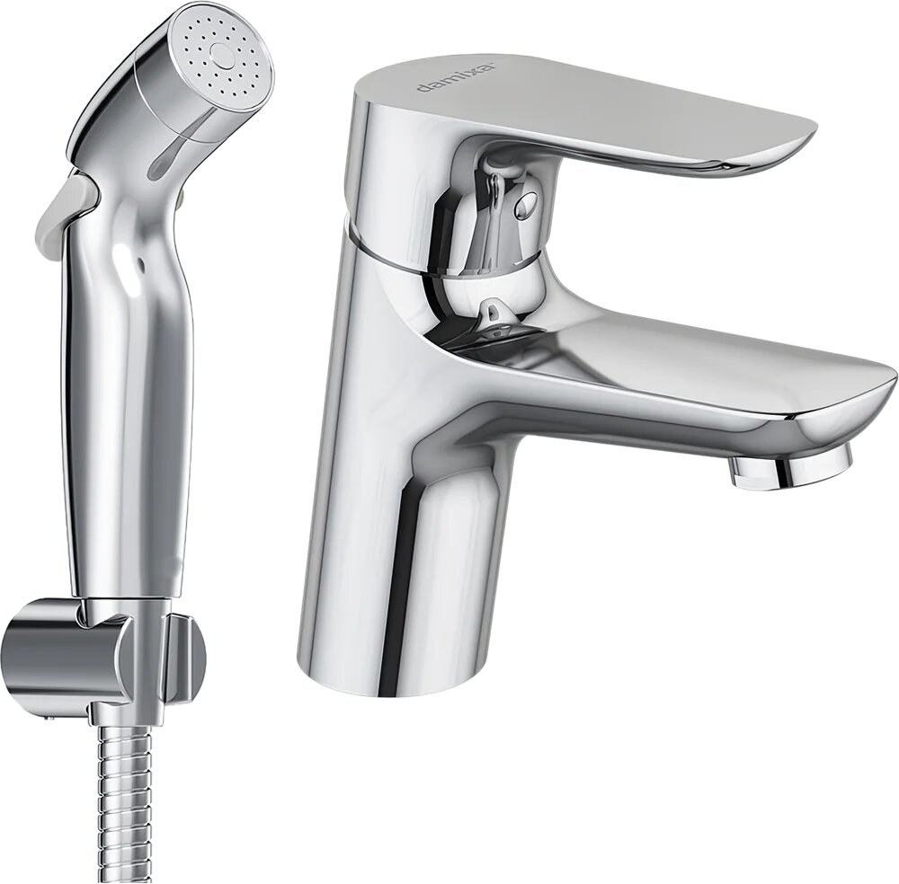 Комплект для раковины Damixa Jupiter 770300001 с гигиеническим душем, хром