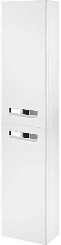 Шкаф-пенал для ванной Roca Gap L подвесной, 34, 4 см, белый, матовый, с дверками, из МДФ, фурнитура хром