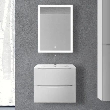 Мебель для ванной комнаты Vincea Mia 60 белая глянцевая