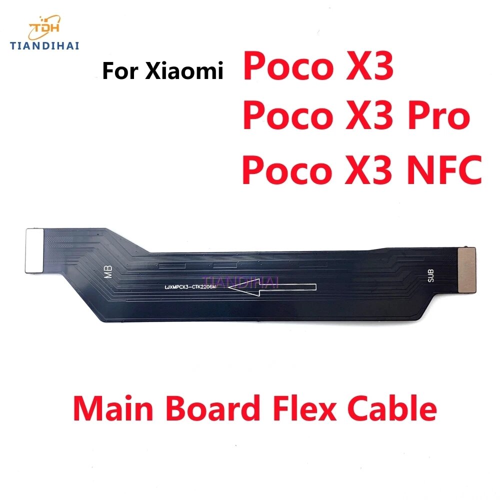 Основный кабель SUB для Xiaomi Poco X3/X3 Pro/X3 NFC, разъем для зарядки, USB-кабель для материнской платы, гибкий кабель FPC X3Pro X3NFC For Poco X3 NFC