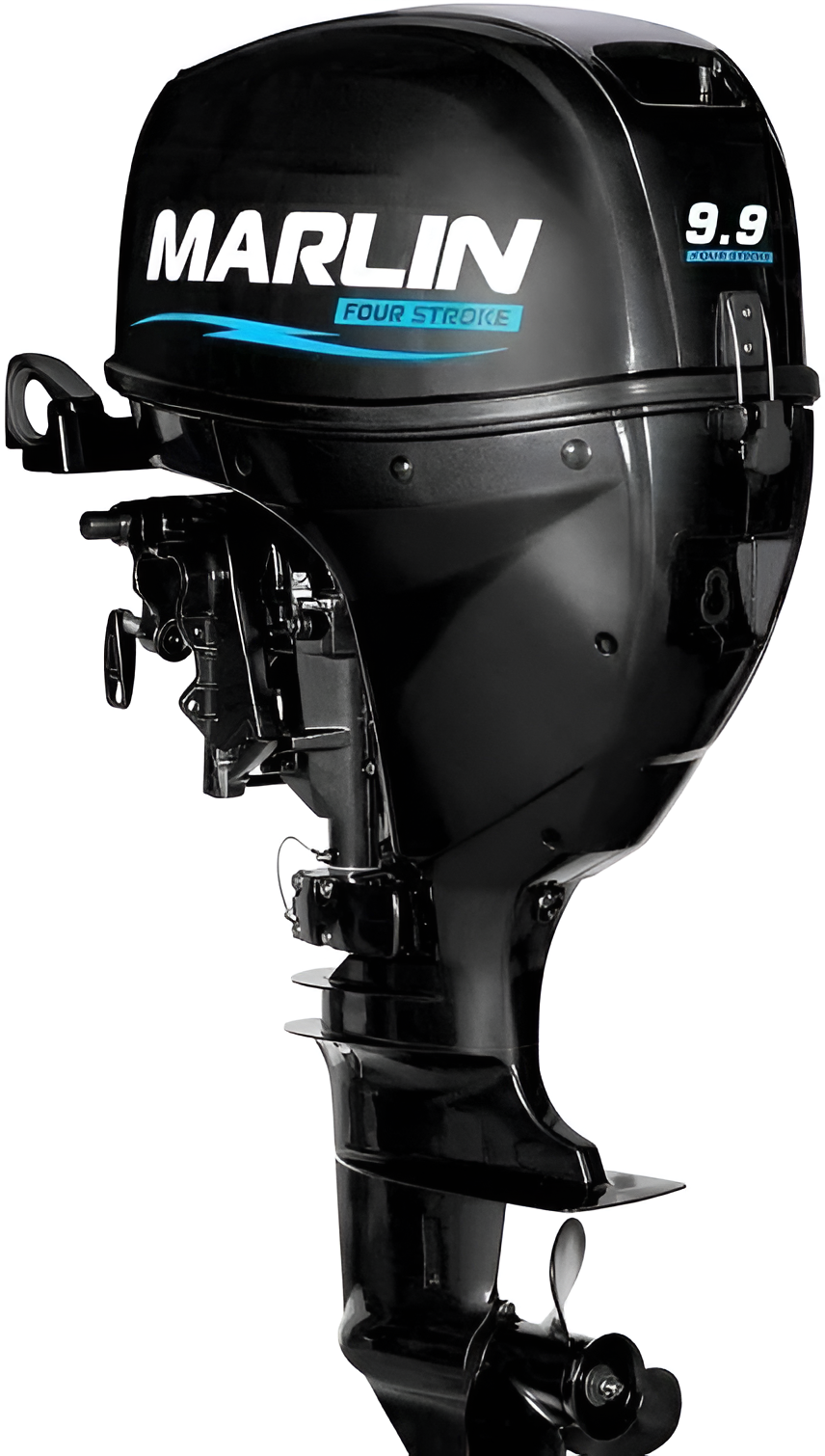 Лодочный мотор MARLIN "MF 9.9 AMHS", румпельный, двухцилиндровый