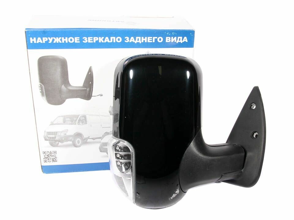 Зеркало боковое 3302 бизнес правое с повт. мех. привод обогрев Черное глянец Автоблик 2 3302-8201206-111