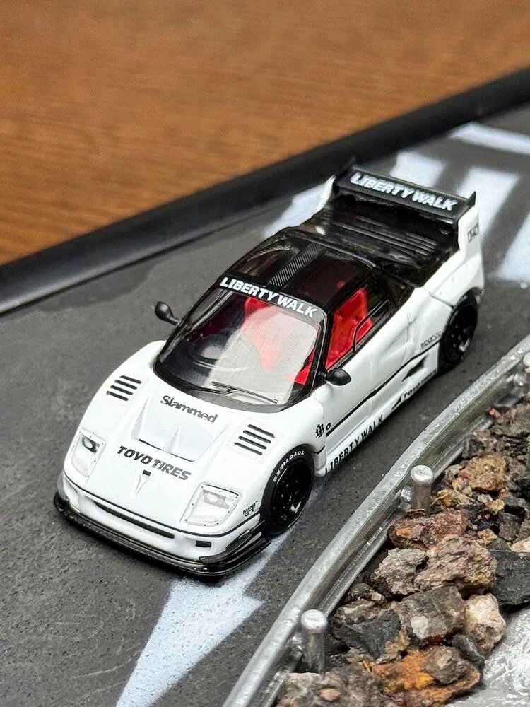 MINIGT 1:64 #953 MAZDA AZ-1 LB40 White Легковая модель автомобиля