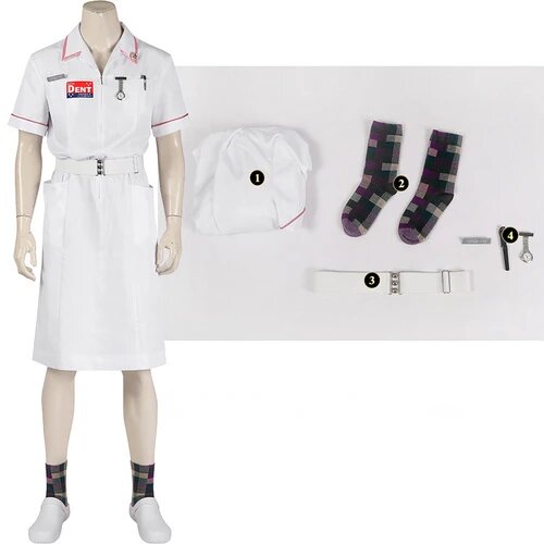 Костюм медсестры хлопок Cosplay XXXL, Full Set No Shoes