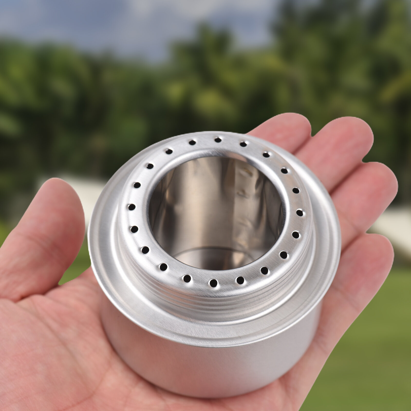 Мини-спиртовая горелка из алюминиевого сплава с крестообразной подставкой для кемпинга на открытом воздухе, пешего туризма, пешего туризма