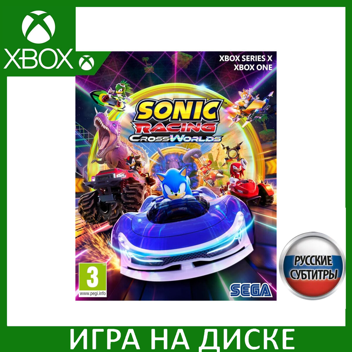 Игра Sonic Racing: CrossWorlds Xbox One, Series X Русская Версия Диск на Xbox