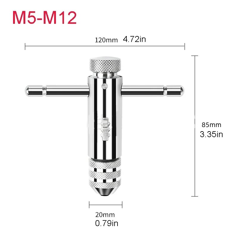 Набор метчиков Metrik M3-M8 M5-M12 Handle