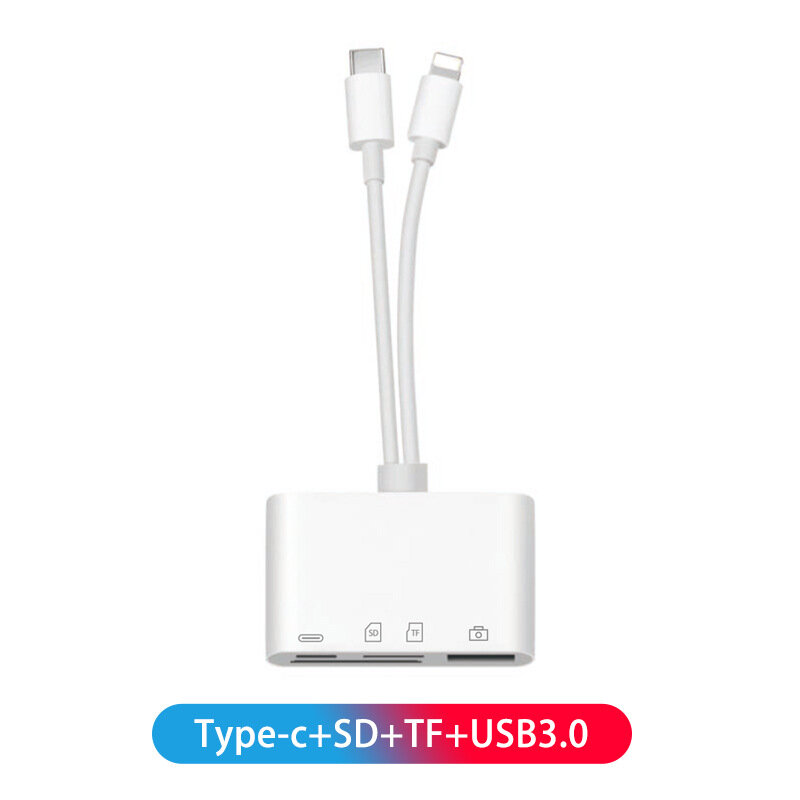 Кард-ридер, для iPhone 15/14/13/16, двухпроводная передача, цвет черный