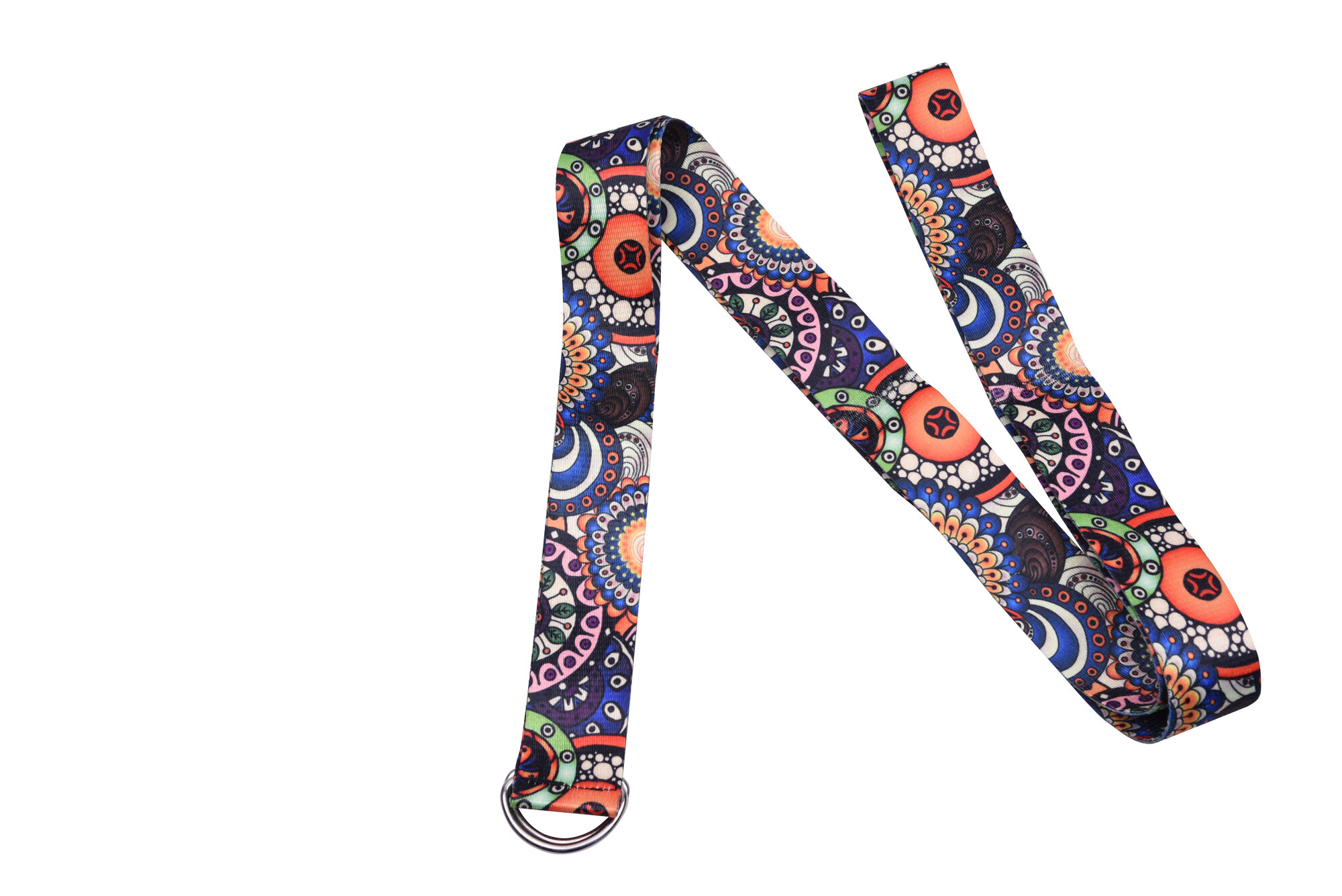 Ремешок для йоги Start Up NT40051 style B , двусторонний принт, 183x3,8 см