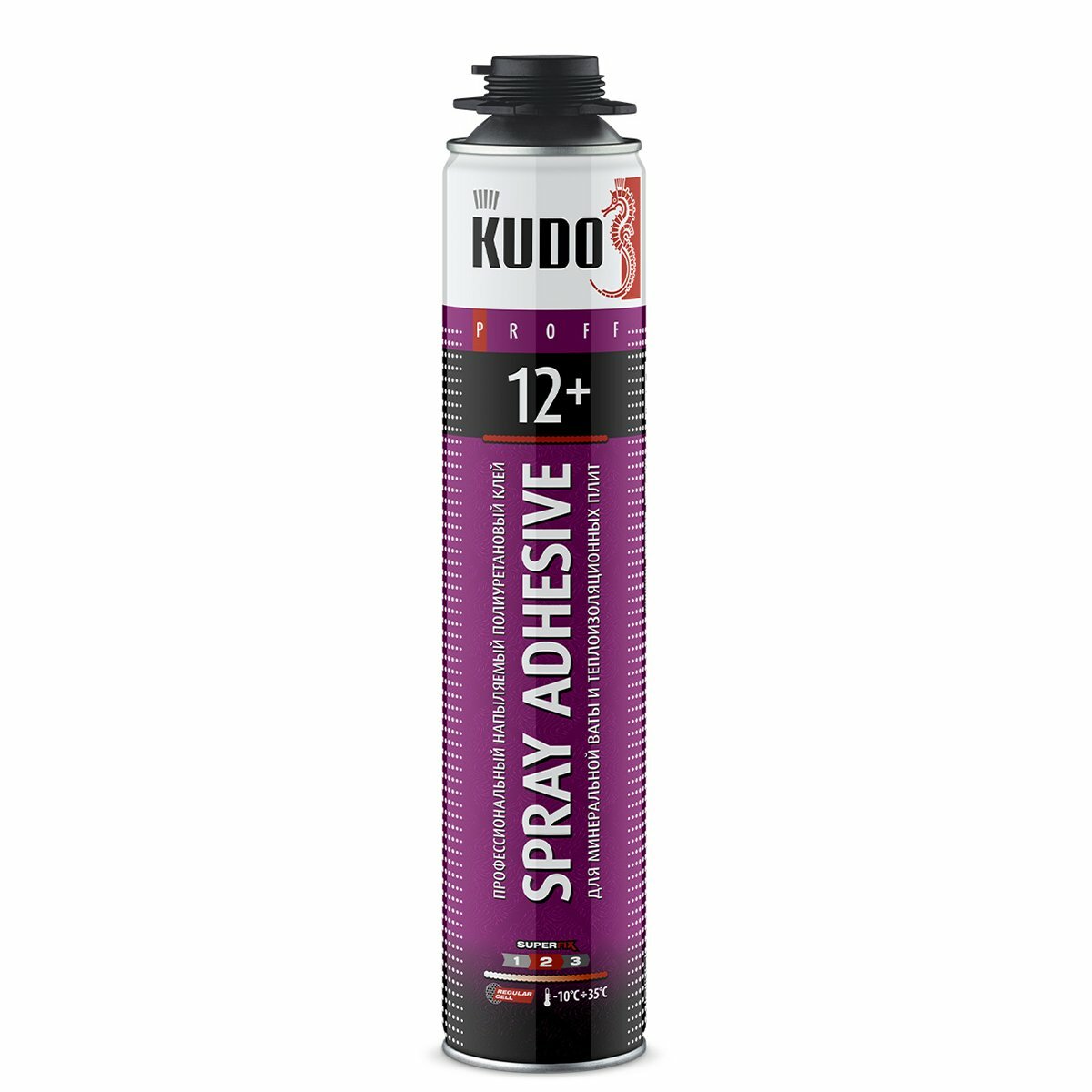 Клей-пена для теплоизоляции Kudo Proff Spray Adhesive 12+, 1000 мл
