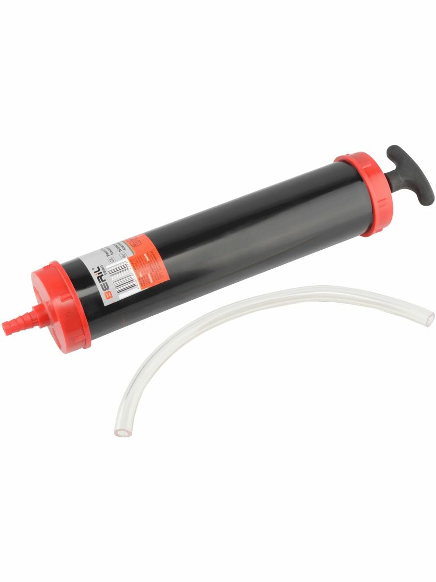 Шприц маслозаливной 500 мл, пластмассовый, с гибким шлангом, BERIL (891500)
