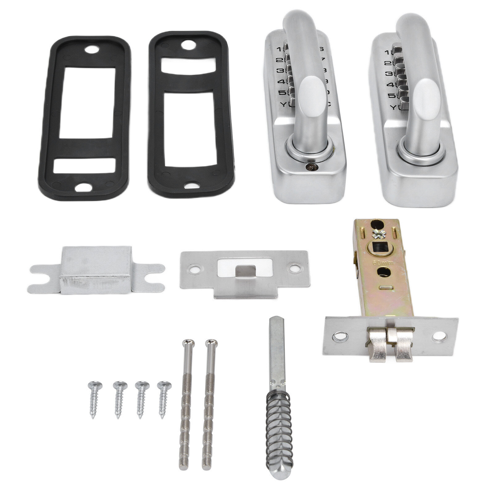 Двухсторонний механический кодовый замок с ручкой для ворот, кованых заборов, контроля доступа, безопасности, долговечности