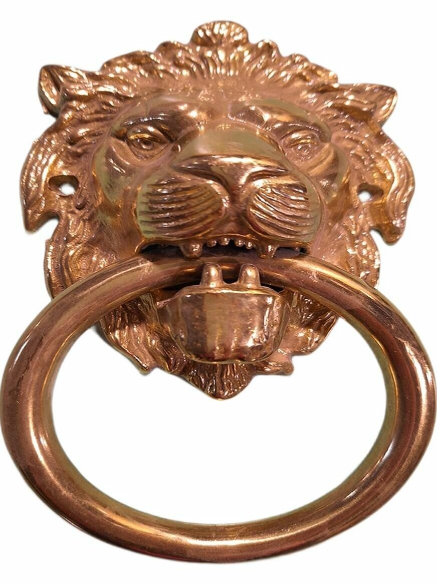 Дверные ручки: "Лев с кольцом" (латунь), фурнитура для дверей