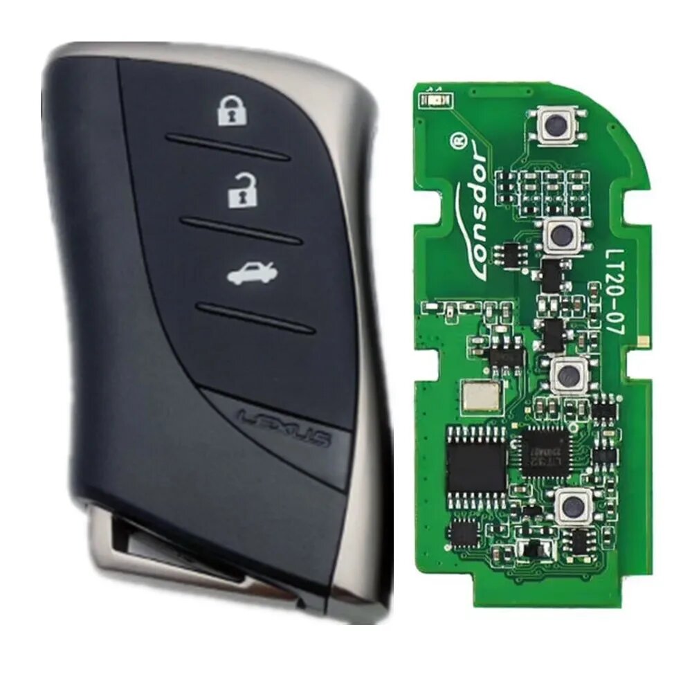 Ключ авто Lonsdor LT20-07 8A + 4D K518Pro/ISE Smart PCB Board 0440 312/314.3/433.58/434.42Mhz для автомобильного ключа Lexus ES300h ES200 LS500Hz