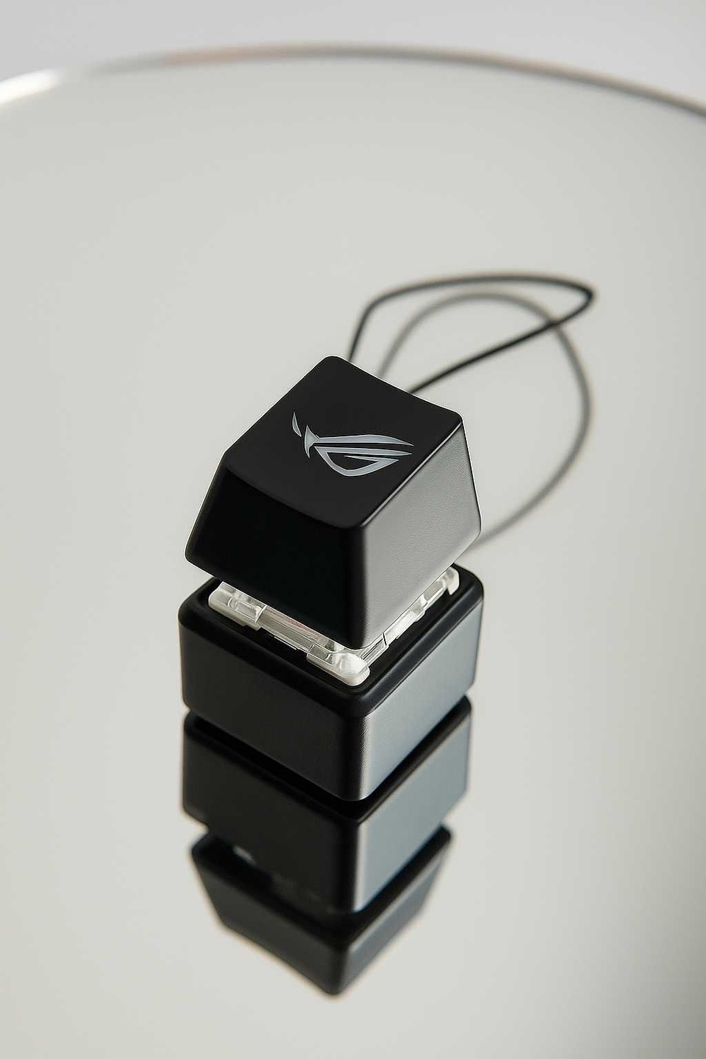 Брелок-кликер ASUS ROG | Фирменный логотип | RGB-подсветка | Антистресс для гиков