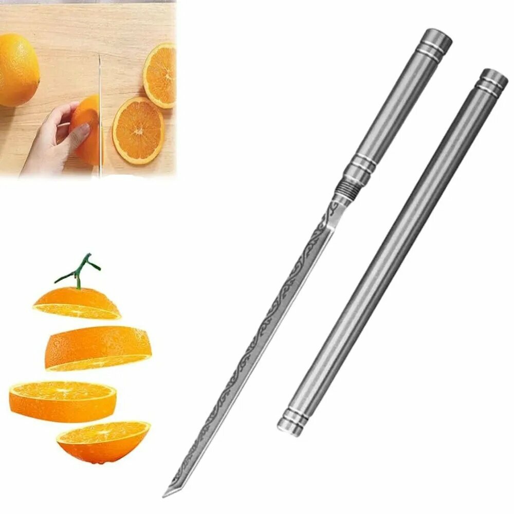 Нож столовый 1 предм. белый, серебристый