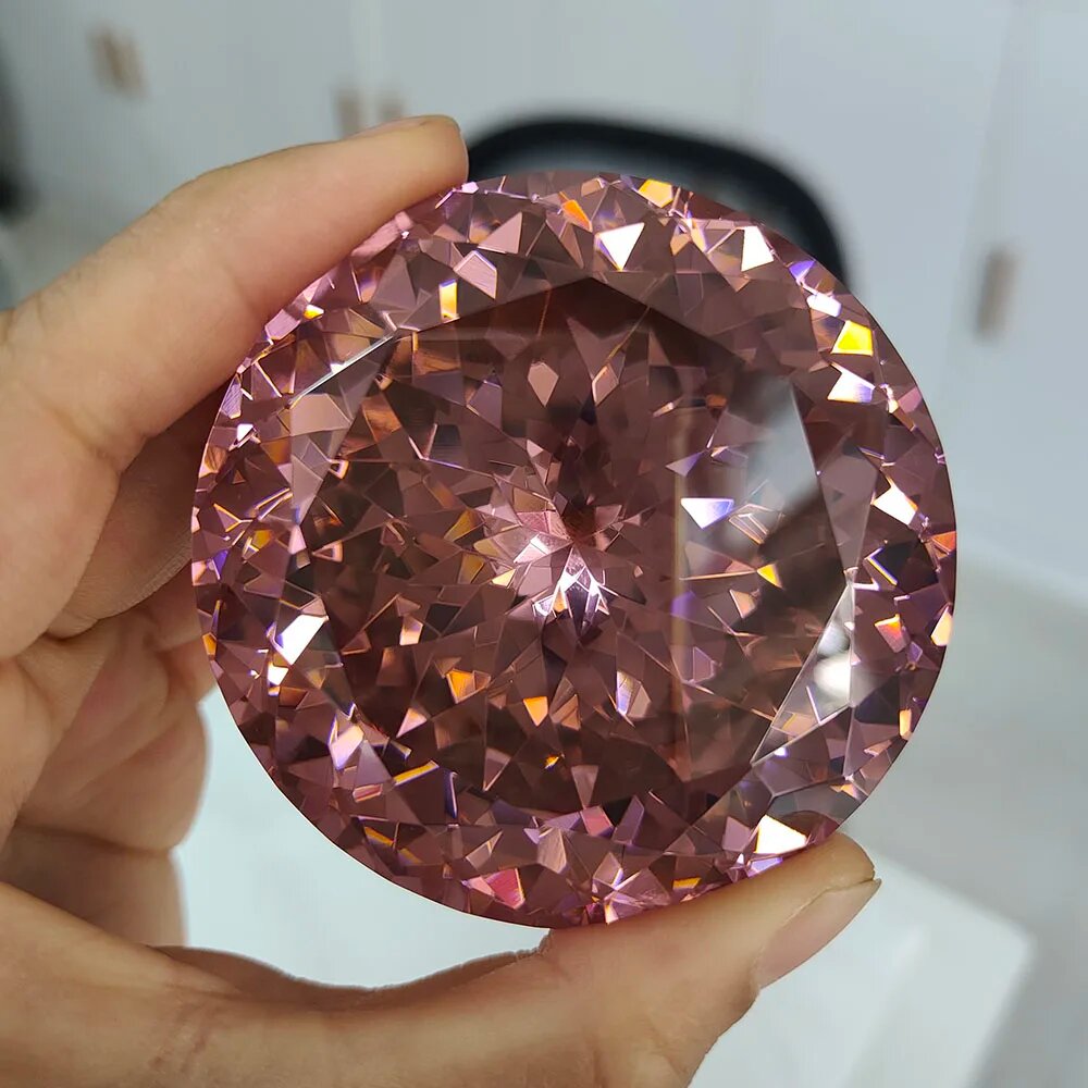 Синтетический цирконий для бижутерии 60 мм Розовый, pink