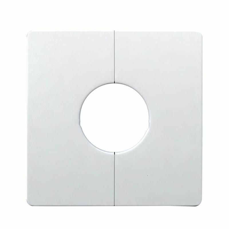 Настенная квадратная фланцевая пластина, Белый - 32mm