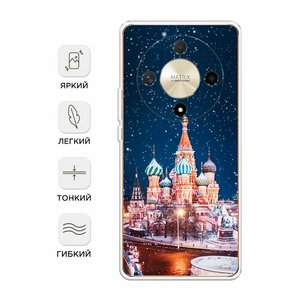 Силиконовый чехол на Honor X9b / Хонор X9B с принтом "Москва 1" — фото 1