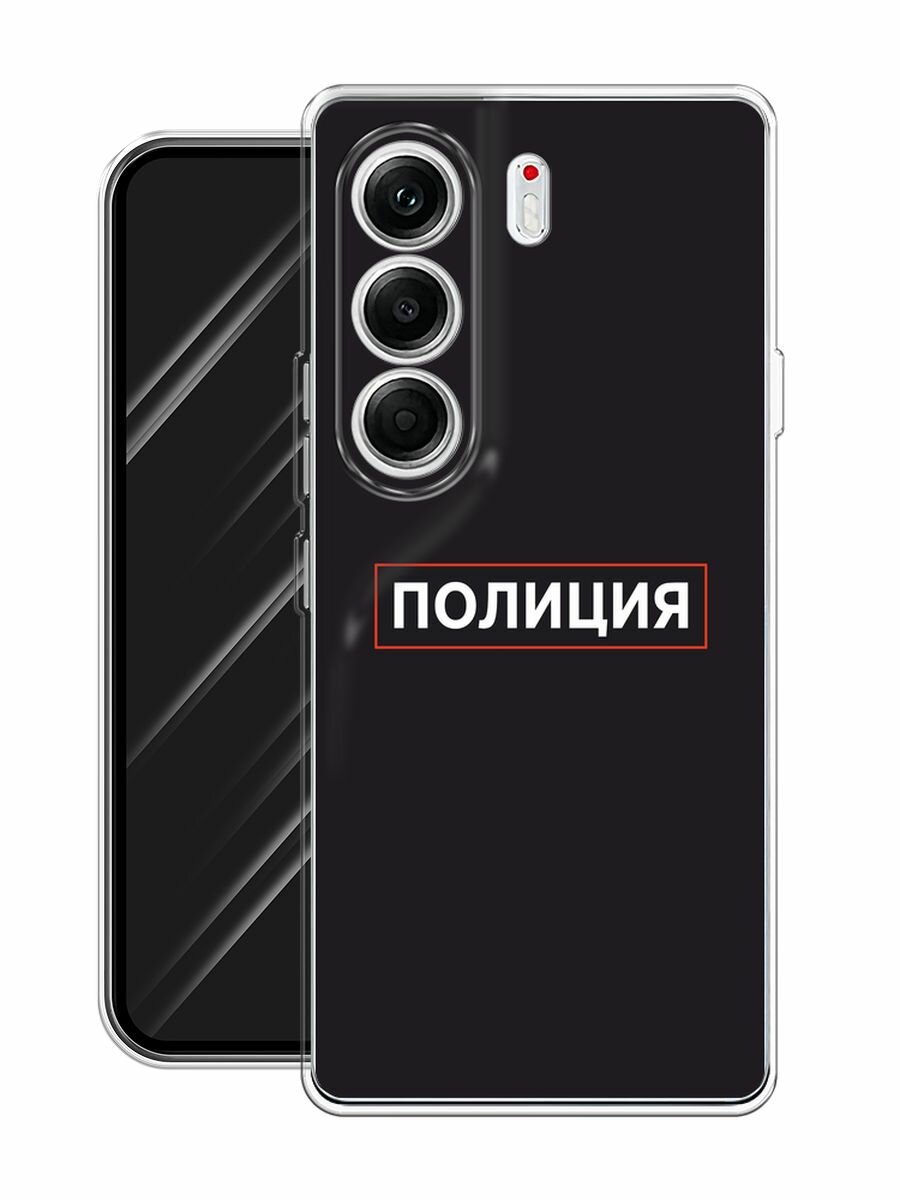Чехол на Tecno Camon 40 Pro / Текно Камон 40 Про с принтом "Police logo" — фото 1