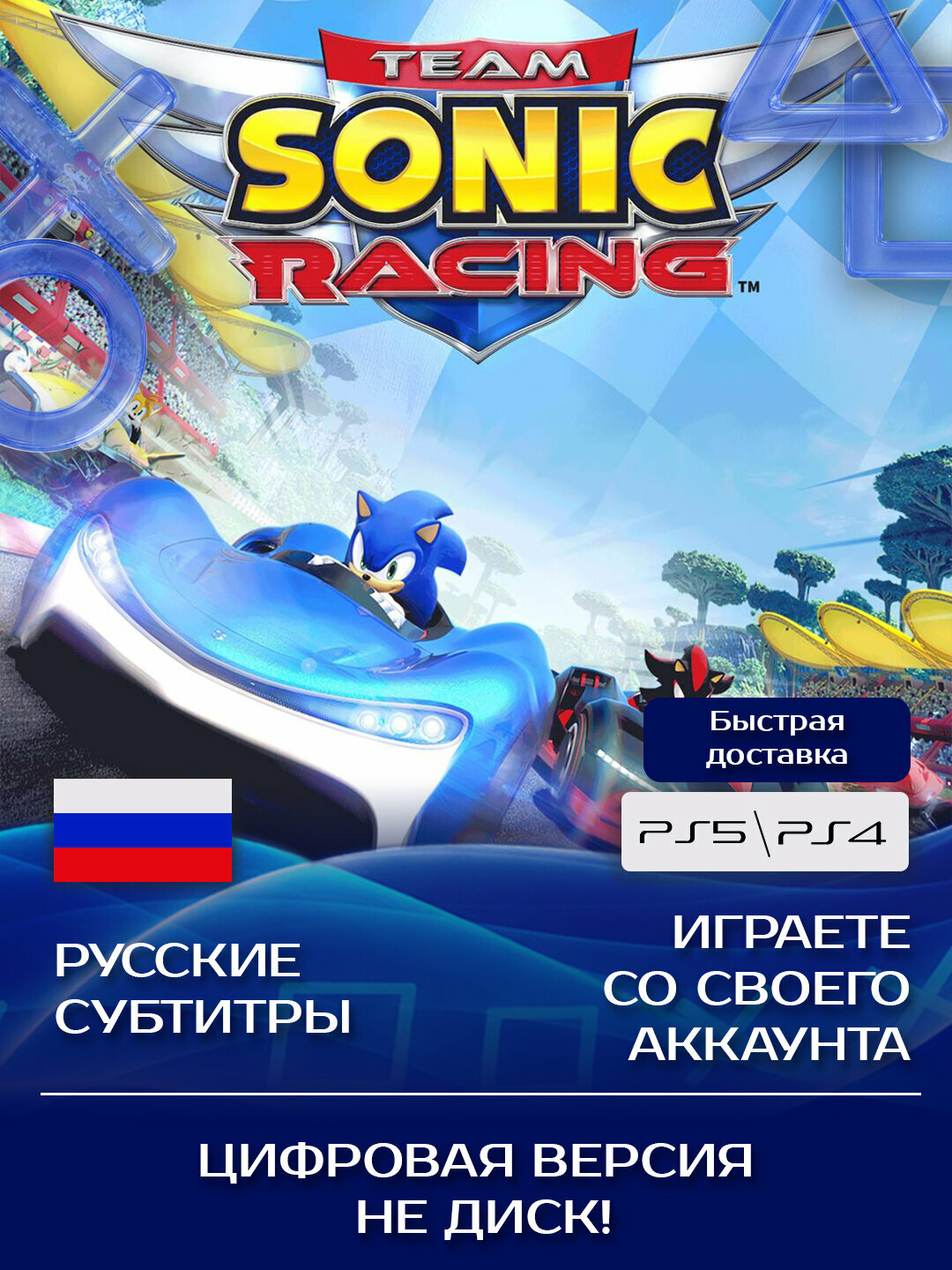 Игра Team Sonic Racing Standard Edition для PlayStation PS4, PS5